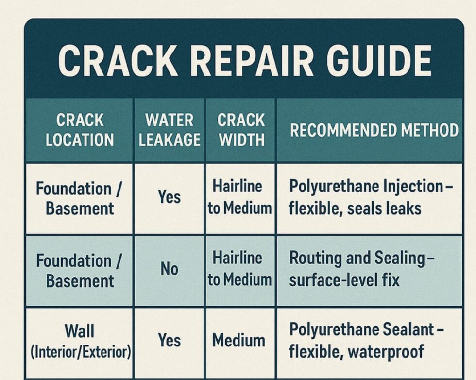 Choosing the Right Crack Repair Technique: A Guide for Property Owners